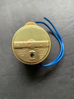 VTG Synchron Model 610 110V 60CY 3W 1/1 68 RPH Clock(?) Motor Untested ...