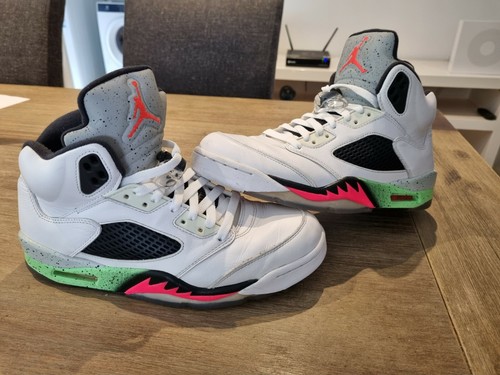 Nike Air Jordan 5 'Pro Stars' Poison Green, infrared … - Gem