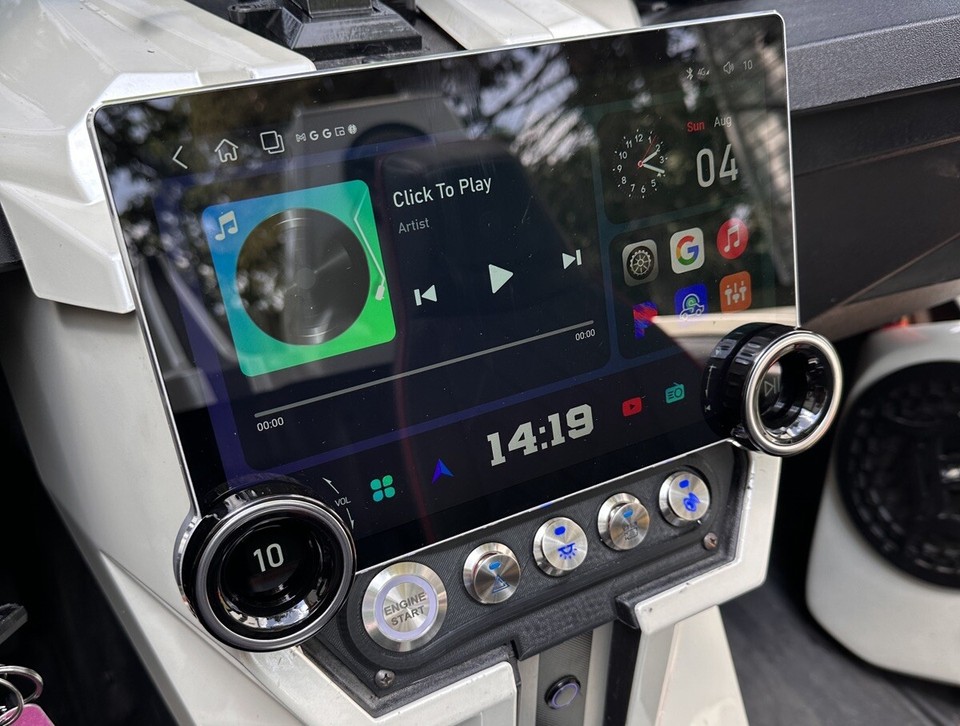 Polaris Slingshot 2015-18 Double-DIN Radio Kit Plus Red Aluminum ...