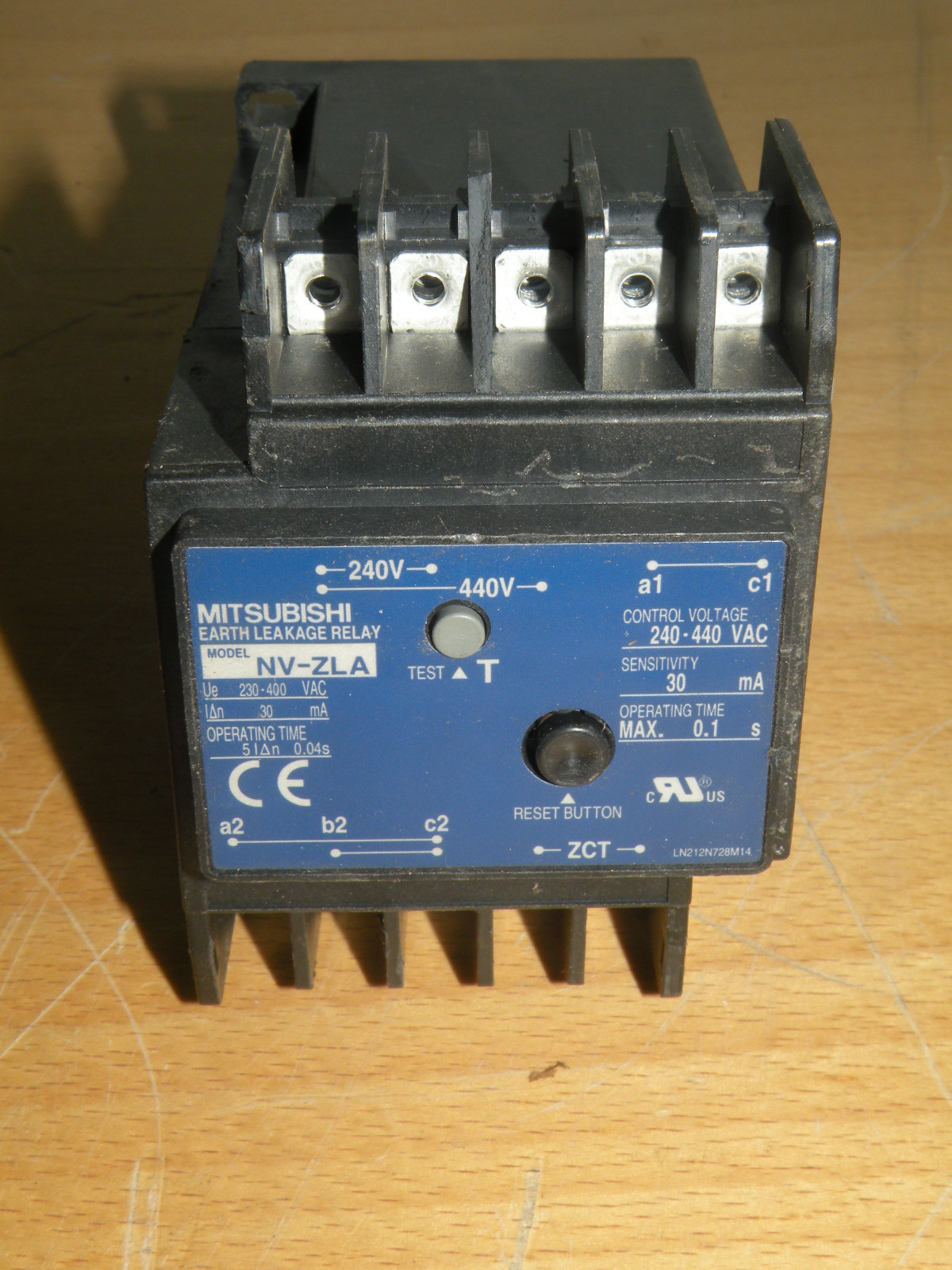 Mitsubishi NV-ZLA Earth Leakage Relay 480 VAC Control Voltage | eBay