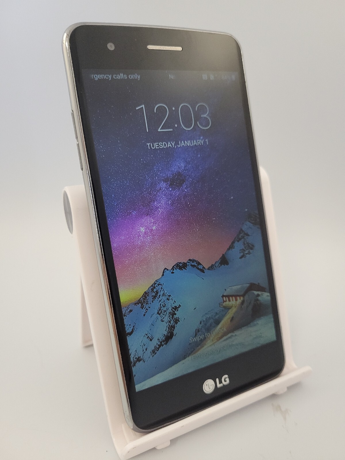 LG K8 2017 M200N Silver Unlocked 16GB 1.5GB RAM Android Smartphone ...