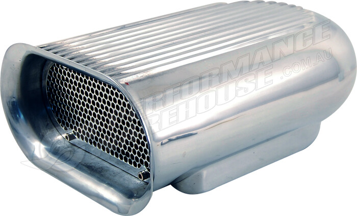 Cal Custom Polished Aluminium Hilborn Scoop To Suit Single Carb | eBay
