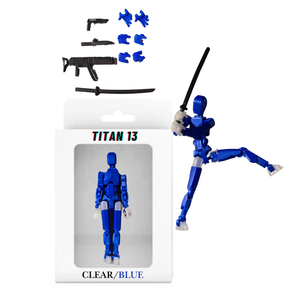 T13 Action Figure,Titan 13 Action Figure Toy Robot,3D Printed Jointed ...