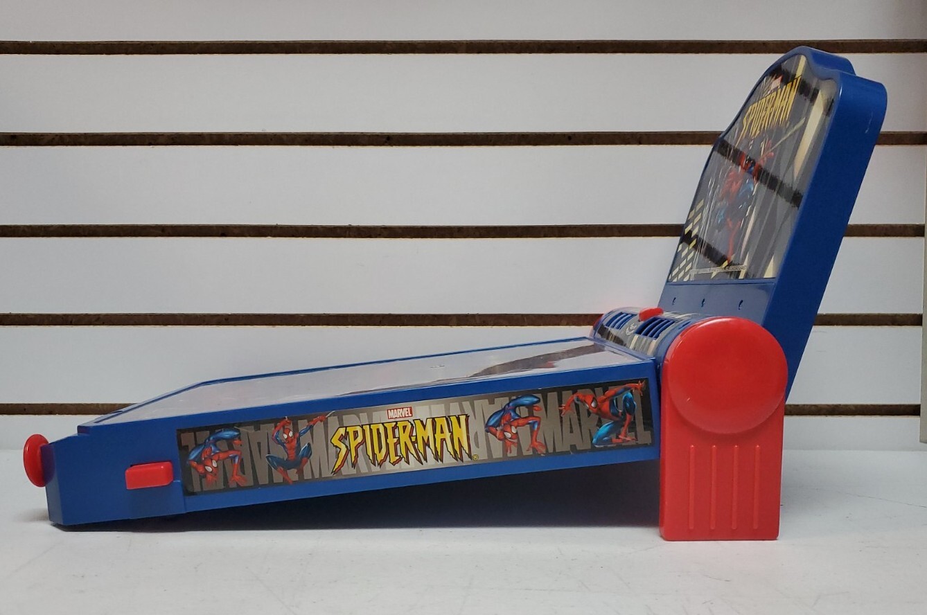 2004 Funrise Toys: Spider-Man Tabletop Pinball Machine - Tested, Keeps ...