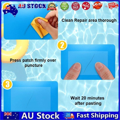 AU 10pcs Pool Repair Patch Self-Adhesive Inflatable Product Repairing ...