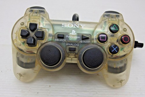 Playstation 2 Controller Clear Skeleton Rare Official Sony PS1 PS2 | eBay
