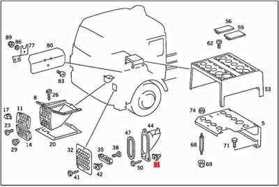 Genuine MERCEDES X222 V251 414 903 905 906 909 A124 A197 Treenail ...