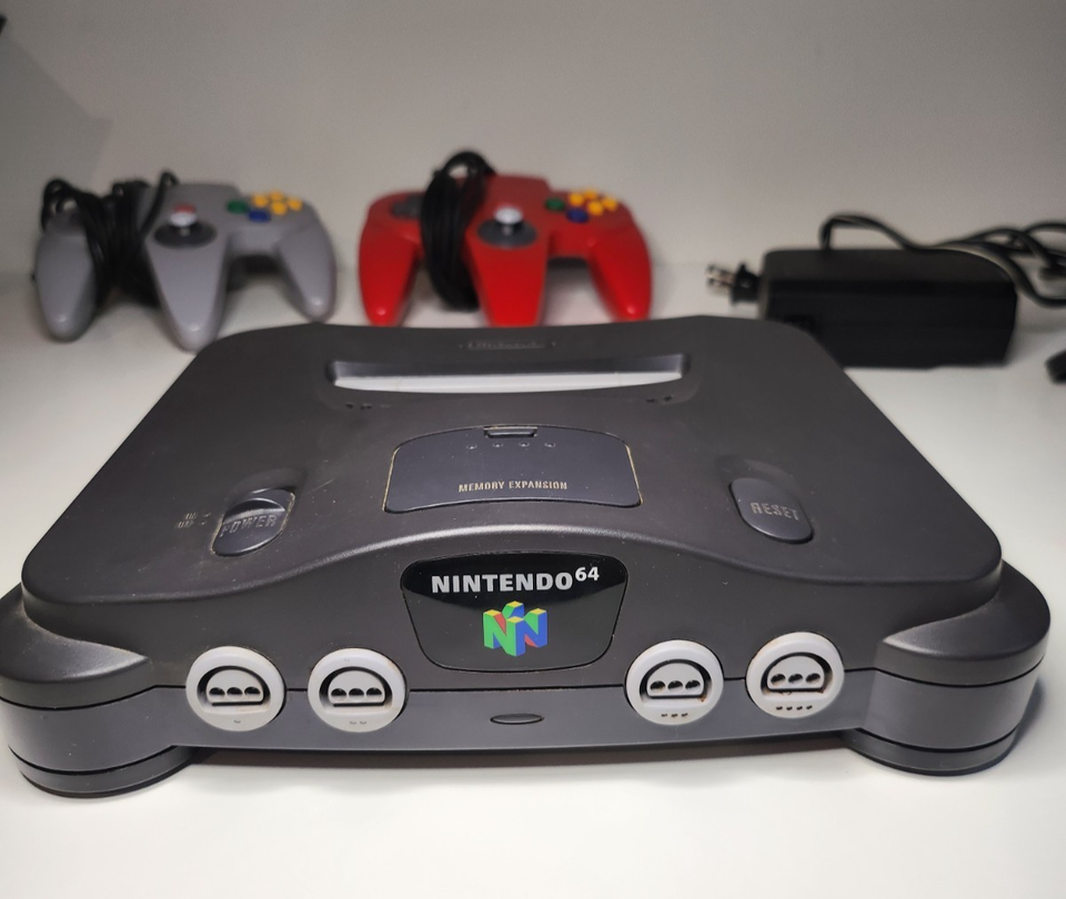 Nintendo 64 N64 Original System Console With 2 Original Controllers ...