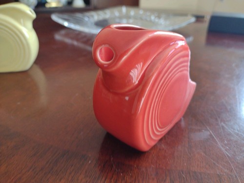 Fiesta Mini Disk Disc Pitcher Lemongrass & Persimmon Fiestaware Homer ...