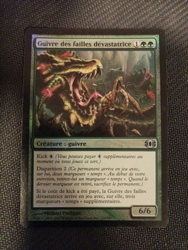 Carte Magic Guivre Des Failles Dévastatrice Foil Vision De L'avenir | eBay