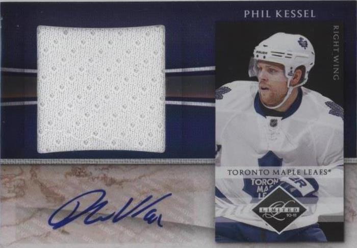 2010-11 Limited - Jumbo Materials Phil Kessel #24 Signatures /49 (AU ...