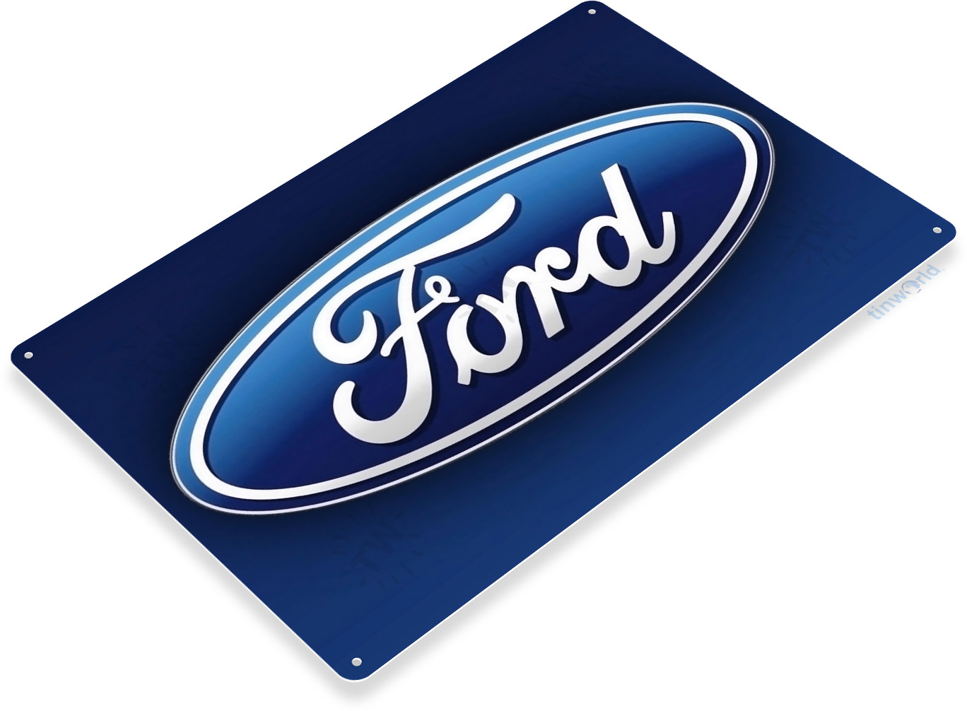 TIN SIGN Ford Logo Metal Décor Parts Motors Store Auto Shop Garage Cave ...