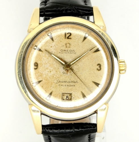 1951 Omega Seamaster Calendar Gold Capped 2627-7SC Caliber 353 ...
