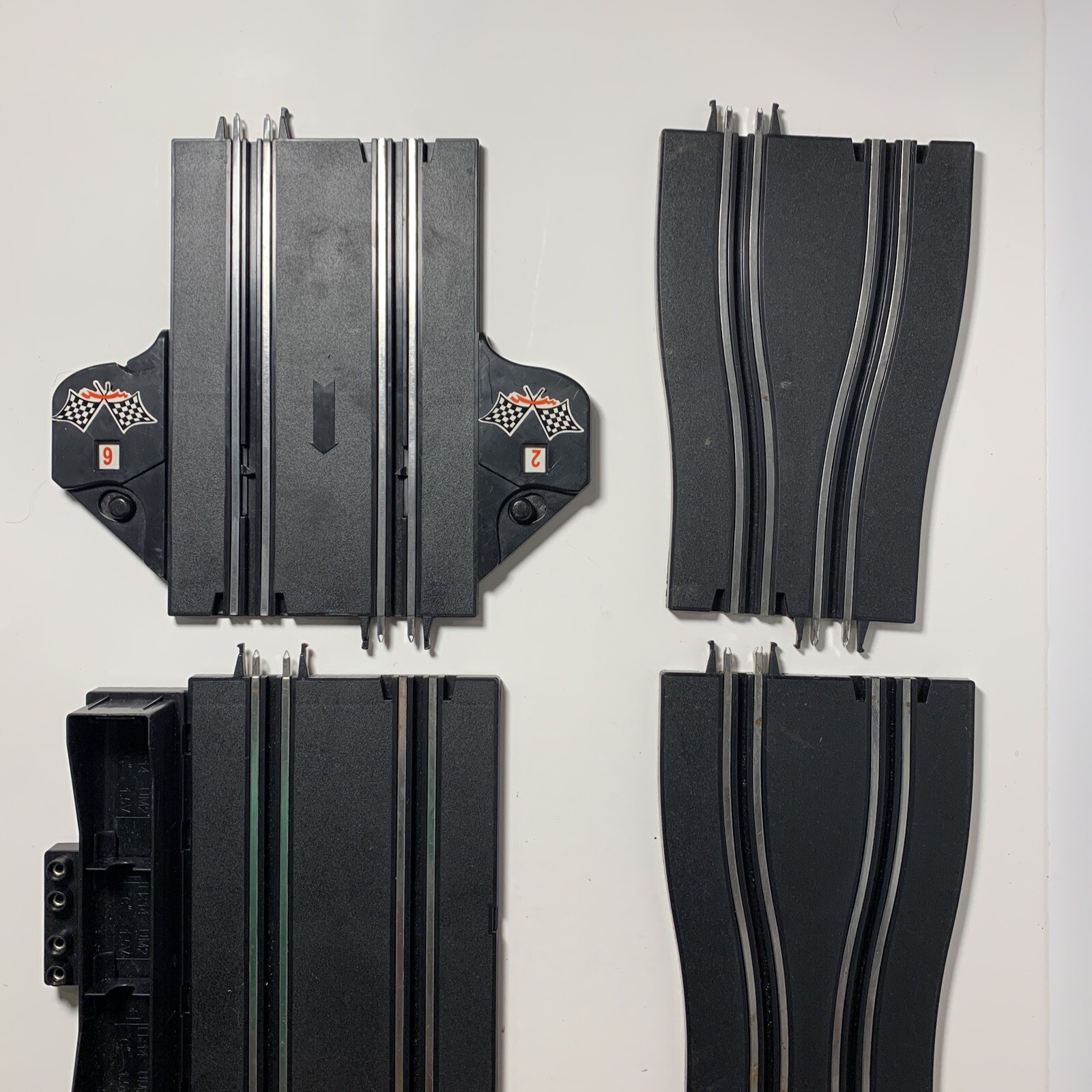 Lot Of Slot Car Track Piece Golden Bright Replacement Parts 6 Straight ...