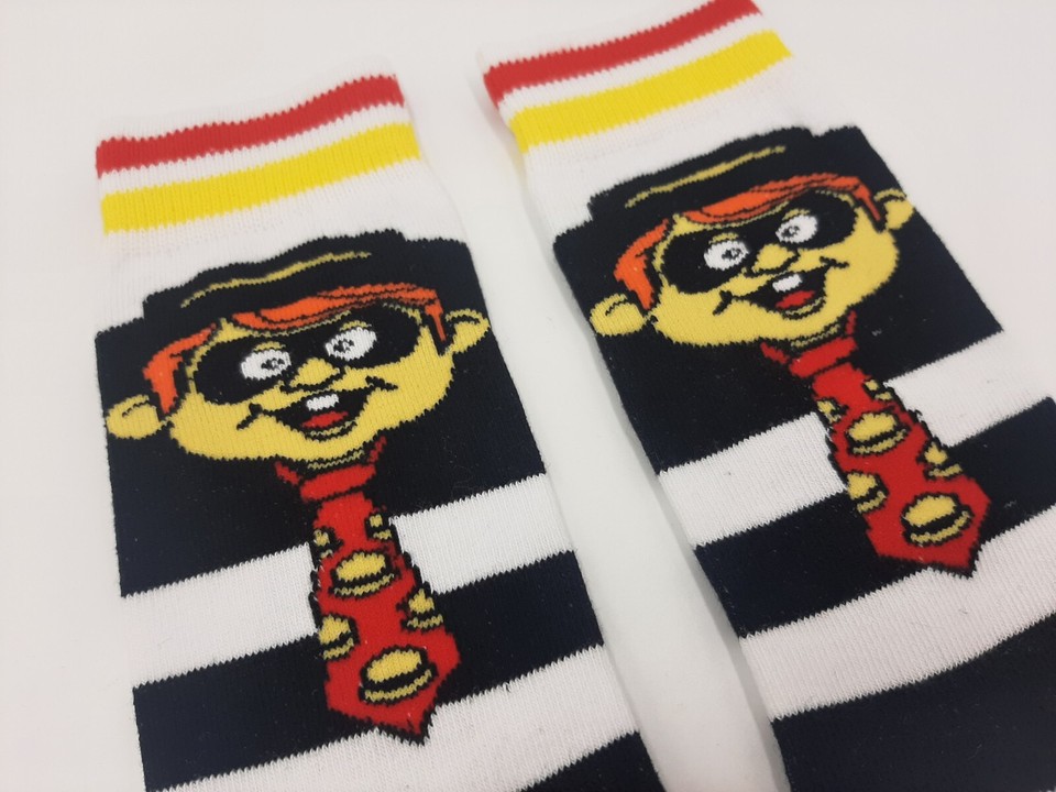 McDonald's Australia Hamburglar Socks Adult Size McHappy Day 2023 New ...