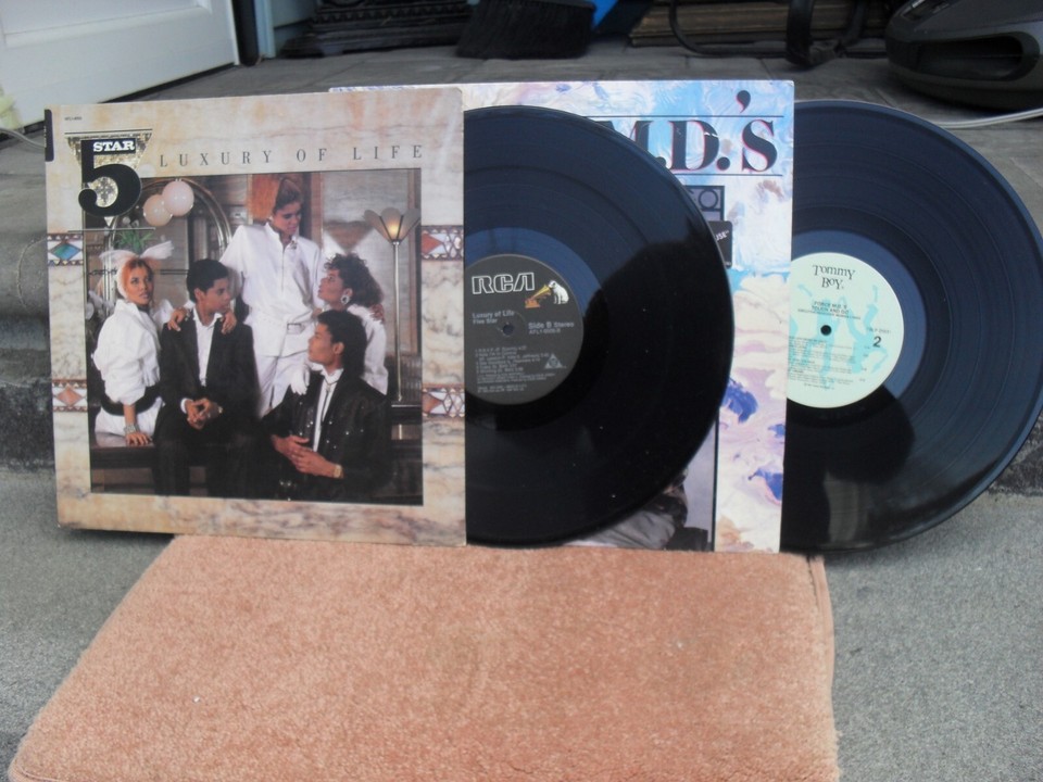 FORCE M.D.'S/ FIVE STAR R&B-HIP-HOP LP - " 2-REC BARGAIN BUNDLE " 1985 ...