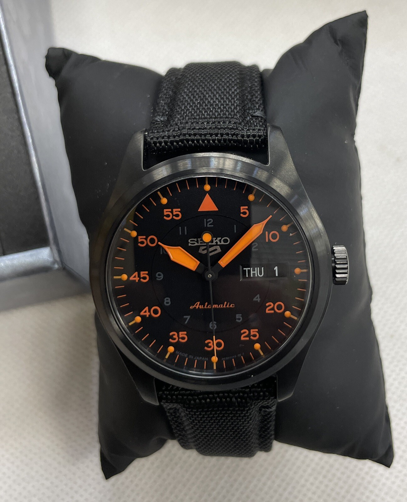 SEIKO 5 Automatic Nylon Band 40mm Black Dial Men’s Watch SRPH33 24 ...