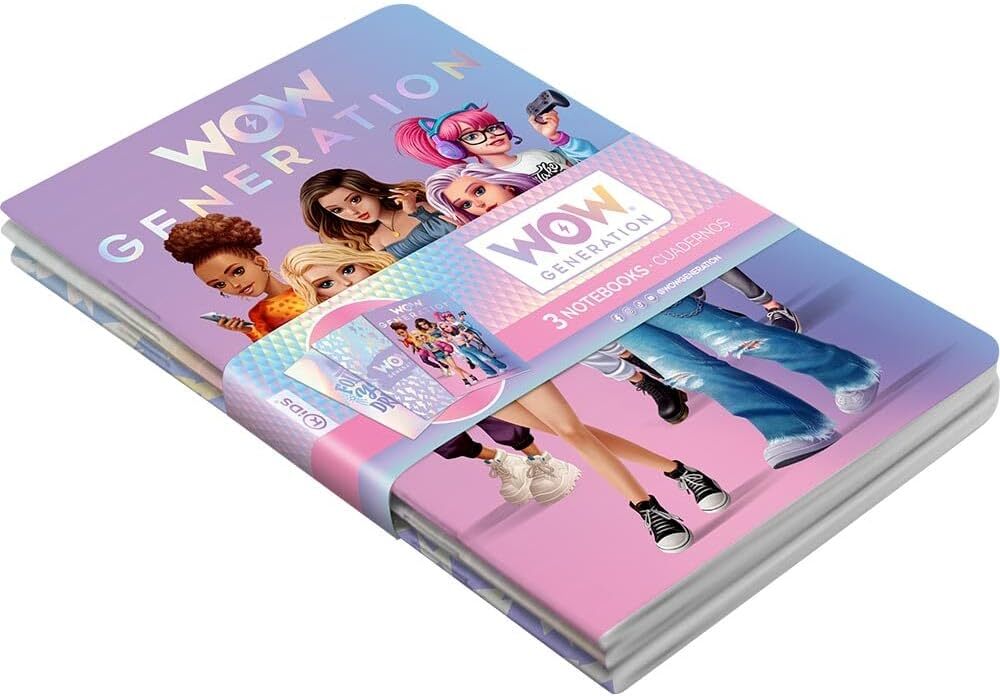 Kids Euroswan - Pack 3 Notebooks Soft Cover 24 Sheets 100 GSM Wow ...