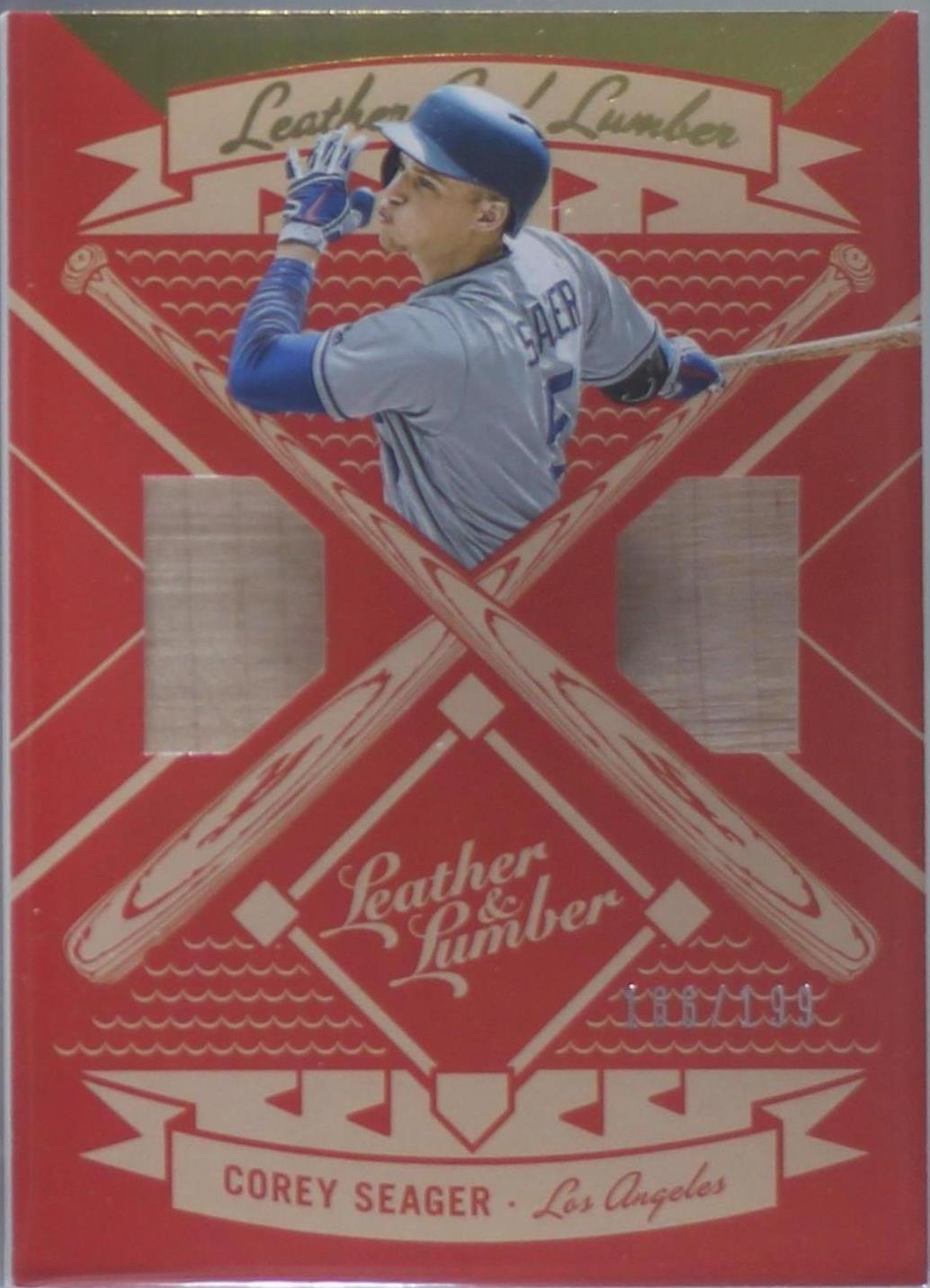 2019 Panini Leather & Lumber - Leather and Lumber Dual Corey Seager # ...