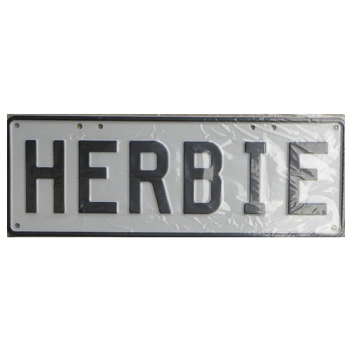 Novelty Number Plate - Herbie - Black On White AUS Licence Plate Sign ...