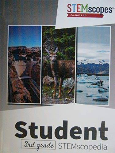 STEMscopes CA-NGSS 3D 3rd Grade Student STEMscopedia - Hardcover - GOOD ...