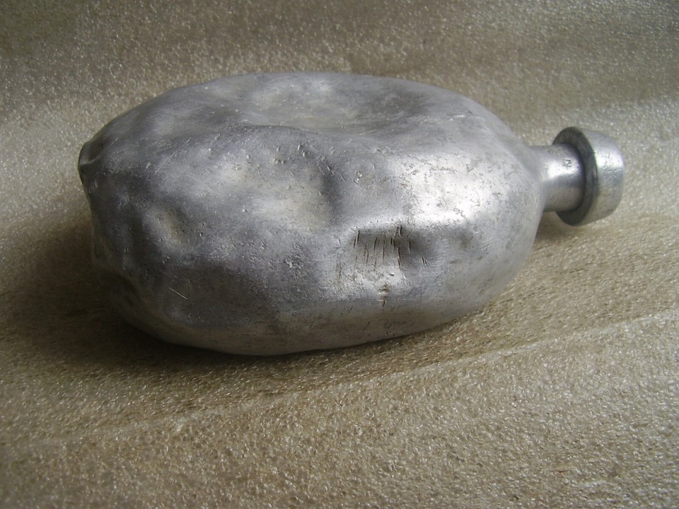 WWI Imperial Russian Army Aluminium Water flask Stamp 1900 for alcohol ...