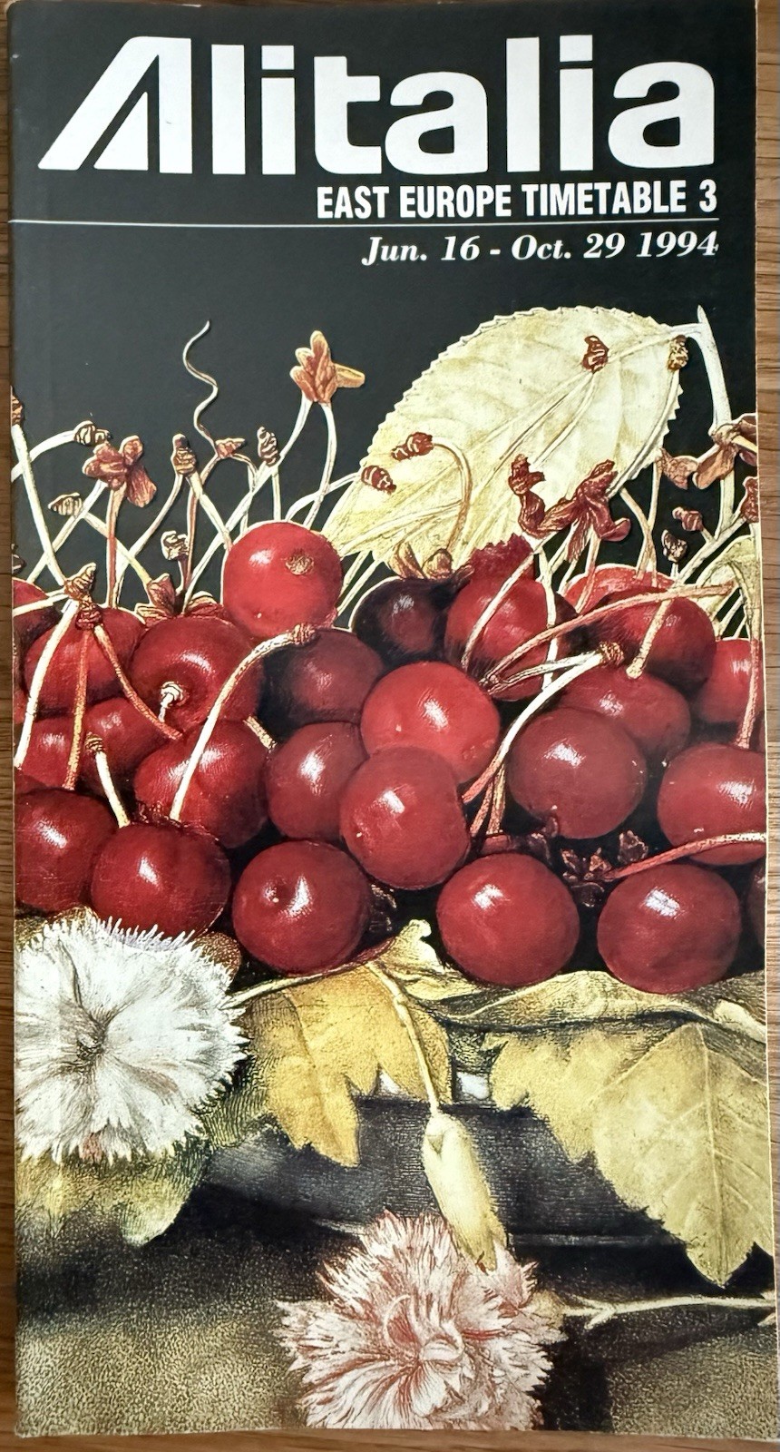 ALITALIA TIMETABLE SUMMER 1994 EAST EUROPE 3 ROUTE MAP SEAT CHART ...