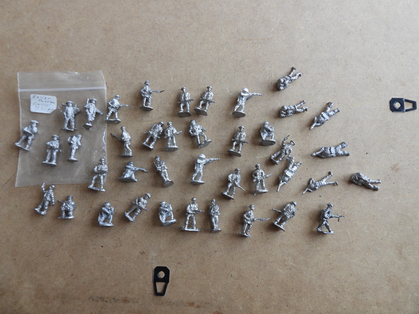 20mm 1/72 metal wargaming figures WW2 World war II British infantry ...
