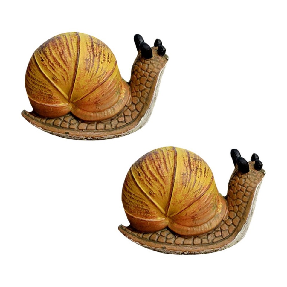 2pcs Household Resin Snail Decor Adorable Resin Snail Crafts Snail ...