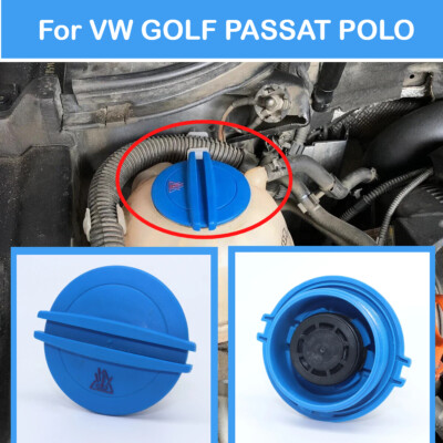 For VW GOLF PASSAT POLO Car Engine Coolant Expansion Tank Cap Reservoir ...