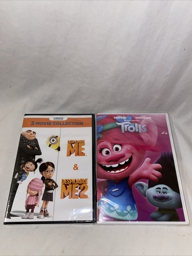 DESPICABLE ME 1 & 2 Also TROLLS DVDs New Sealed | eBay