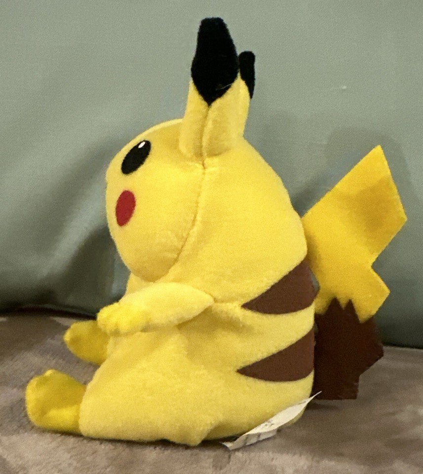 1998 VTG Nintendo GameFreak Pokemon Pikachu 5.5” Beanie Stuffed Plush ...