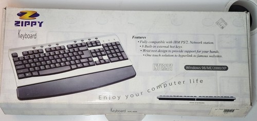Vintage Zippy WK-888 Desktop Computer Keyboard BRAND NEW IN BOX! | eBay