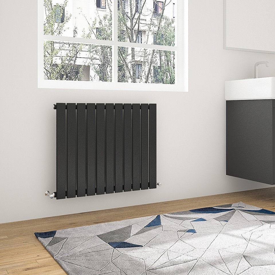 Designer Horizontal Vertical Flat Panel Oval Column Radiator Central ...