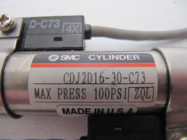 SMC Pneumatic Cylinder CDJ2D16-30-C73 with D-C73 Sensor and Fittings | eBay