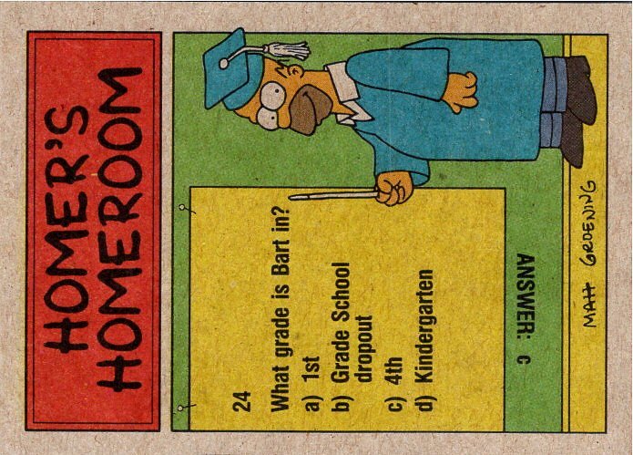 1990 Topps The Simpsons - PICK / CHOOSE YOUR CARDS | eBay