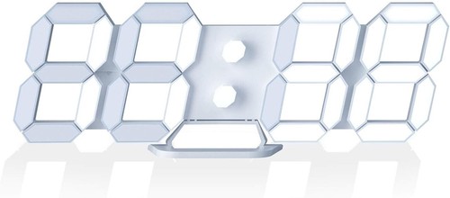 EDUP Home 3D LED Digital Wall Clock Desk Alarm Clock & Remote Control ...