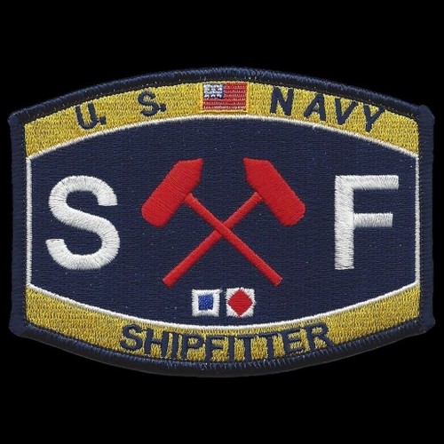 NAVY RATING SF SHIPFITTER HAT PATCH US NAVY VETERAN PIN UP USN WOW | eBay