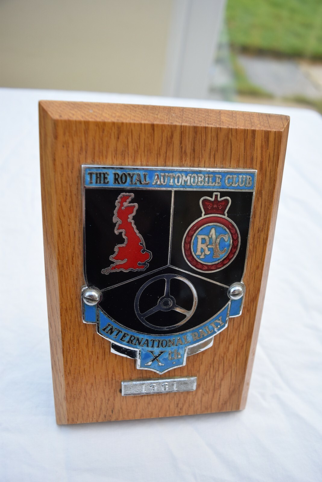 RAC Royal Automobile Club Xth International Rally Class Award Badge ...