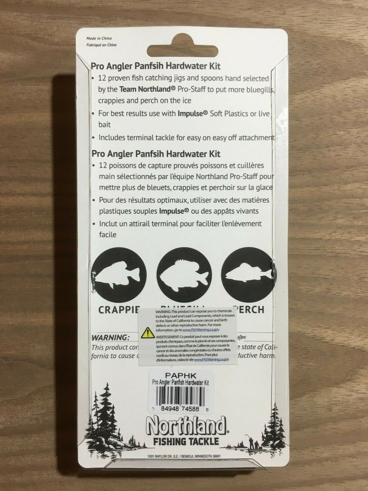 Northland Fishing Tackle - Pro Angler Panfish Hardwater Kit - 22 Pieces ...