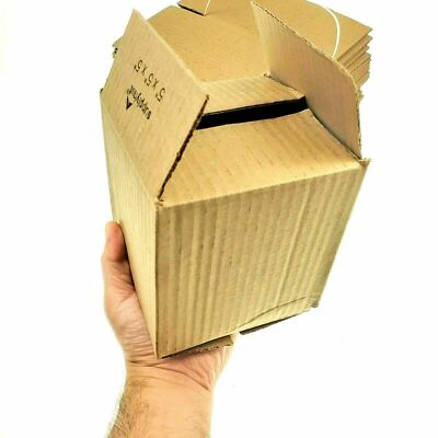 Small Shipping Boxes 100 Pack Of 5x5x5 Inch Corrugated Cardboard ...