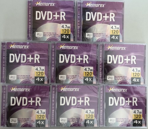 8 Pack, Memorex DVD+R With Jewel Case | eBay