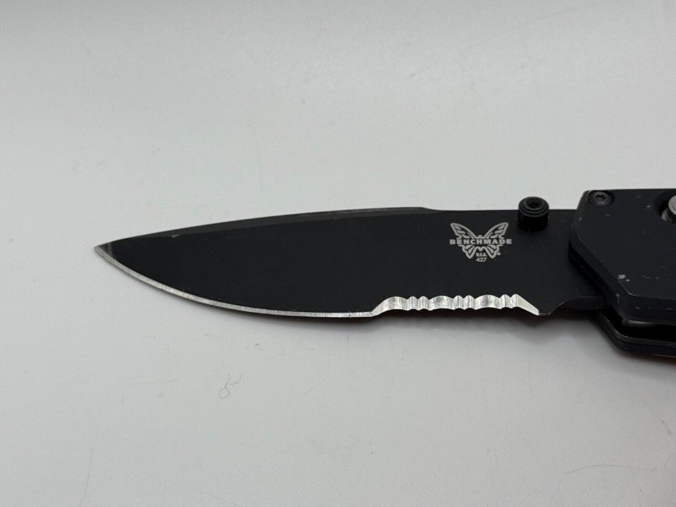 Benchmade 427 Mini Vallation - Black Assisted Folding Knife ...