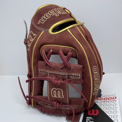 Wilson A2000 Red & Gold Suede 1975, 11.75” GOTM Baseball Glove, RHT | eBay
