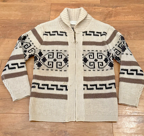 Vintage Pendleton Big Lebowski Westerly 100% Wool Cardigan Sweater Size ...