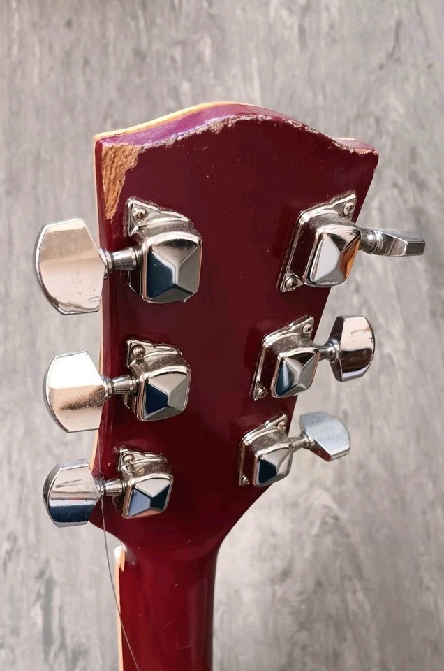 Rocker Electric Guitar Brown Damaged Collectors Vintage Instrument For ...