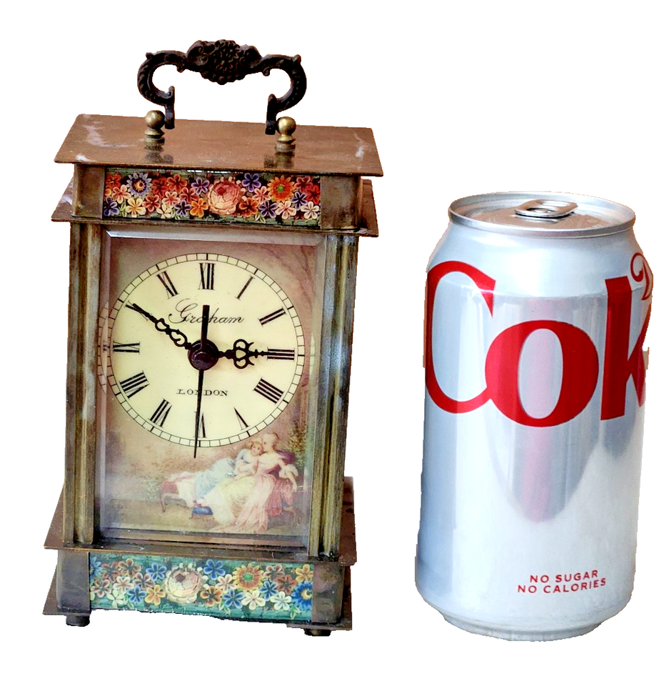 Ornately Designed Dial & Side Panel Mechanical Carriage Clock | eBay ...