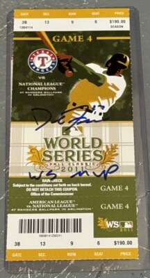 St Louis Cardinals David Freese Autographed 2011 WS Ticket | eBay