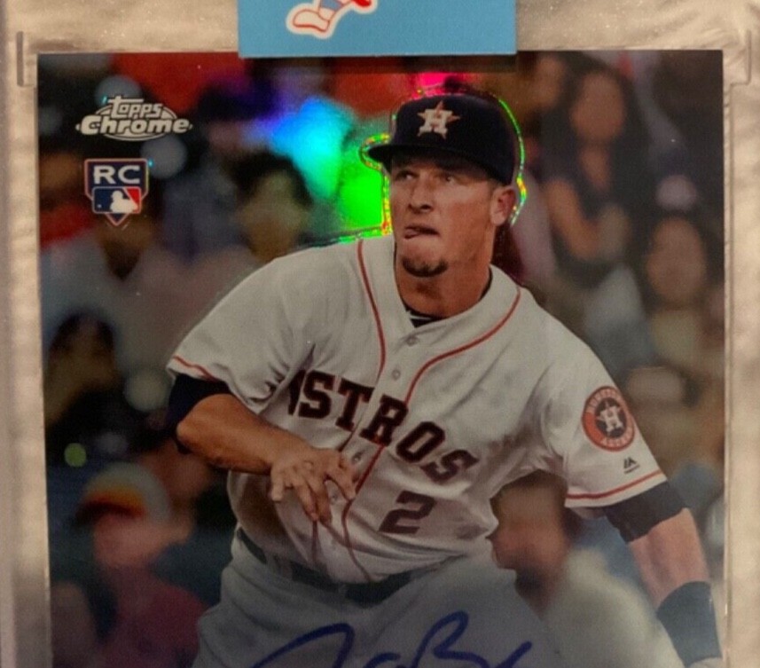 2017 TOPPS CHROME ALEX BREGMAN ROOKIE ON CARD AUTO REFRACTOR #HMT60 | eBay
