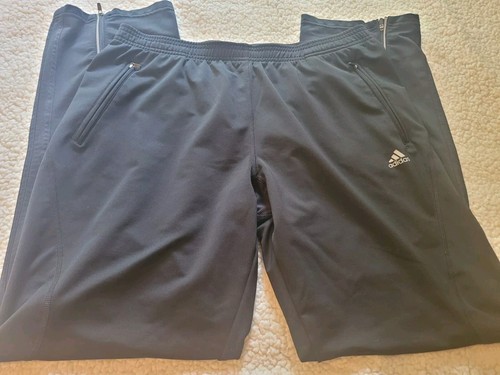 Mens Sz L Large Adidas Clima365 Athletic Pants Black 33 Inch Inseam EUC ...